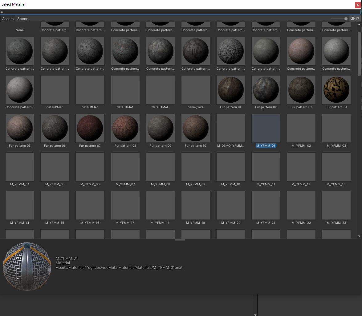 Material miniatures not showing in inspector select material window. - Questions & Answers ...