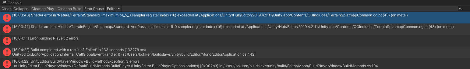 Shader errors when building for iOS - Unity Engine - Unity Discussions Shader errors when building for iOS - Unity Engine - Unity Discussions