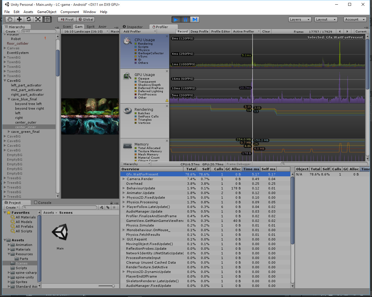Big Spikes Camera.renderer / Gfx.WaitForPresent - Questions & Answers - Unity Discussions