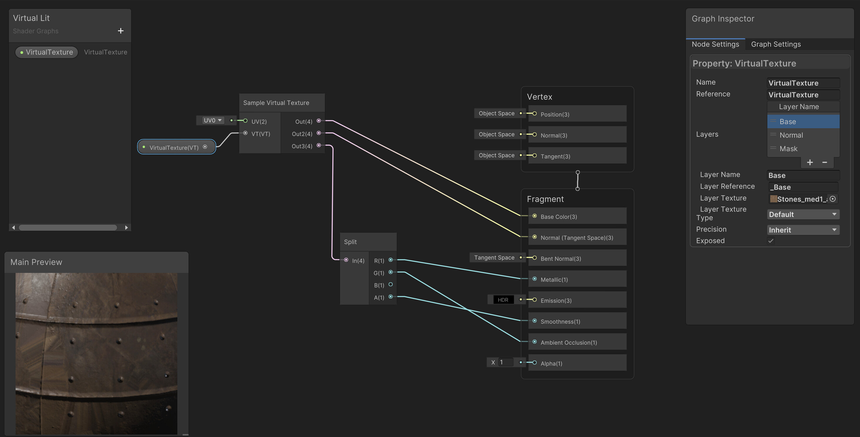 HDRP built-in shaders should support Streaming Virtual Texturing ...