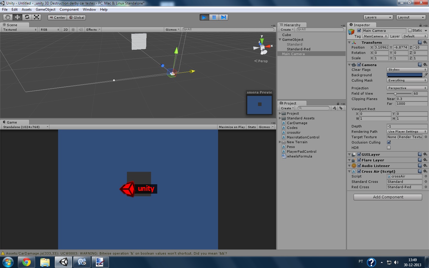 How to make crosshair turn red when it targets a enemy? - Unity Engine ...