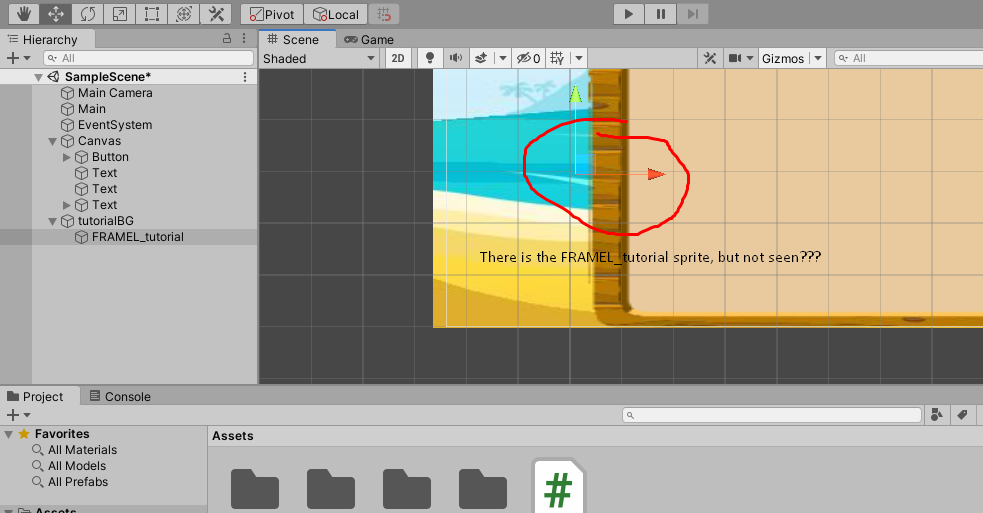 Why unity 2d shows a sprite invisible but off the sprite is seen? - Unity Engine - Unity Discussions