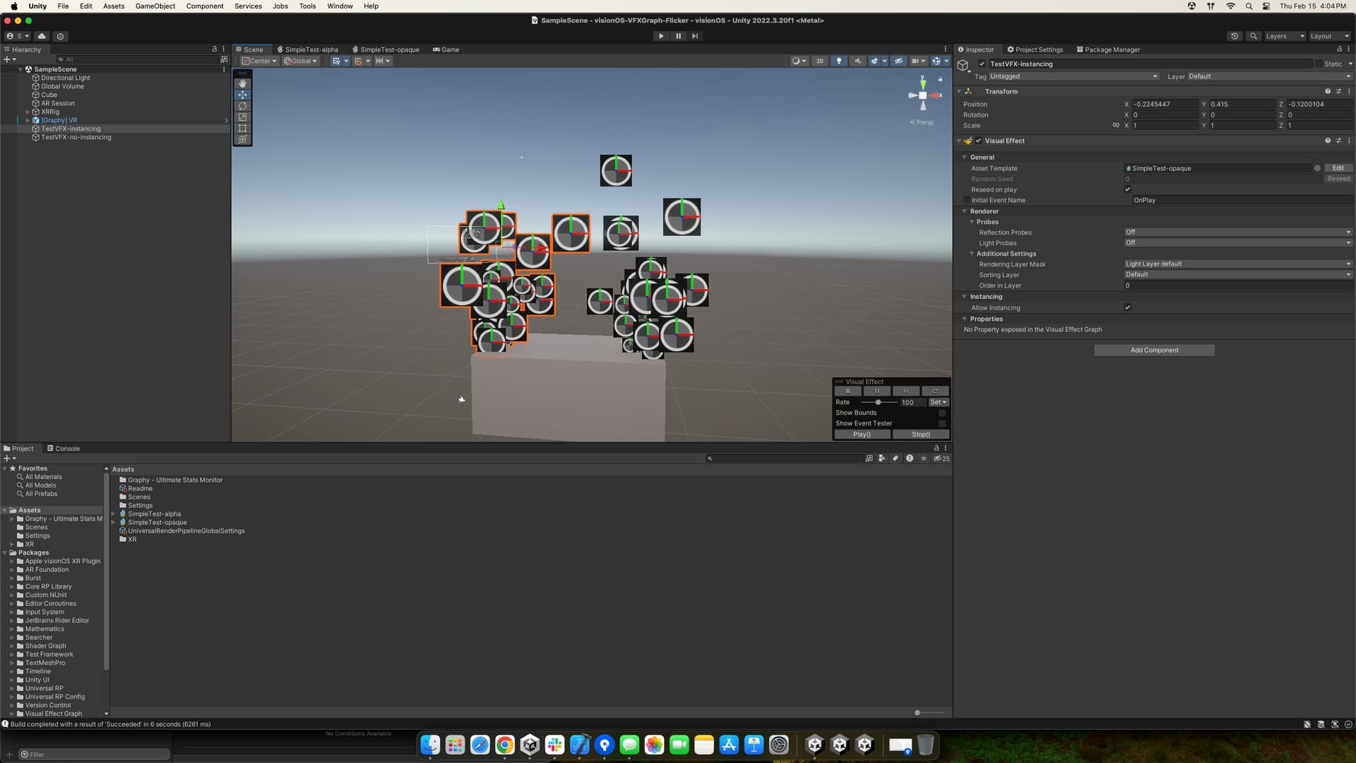 VFX Graph Instancing does not work on Vision Pro - Unity Engine - Unity Discussions