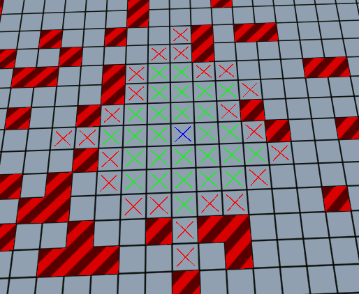 How to draw an outline over a shape composed of many squares in a ...