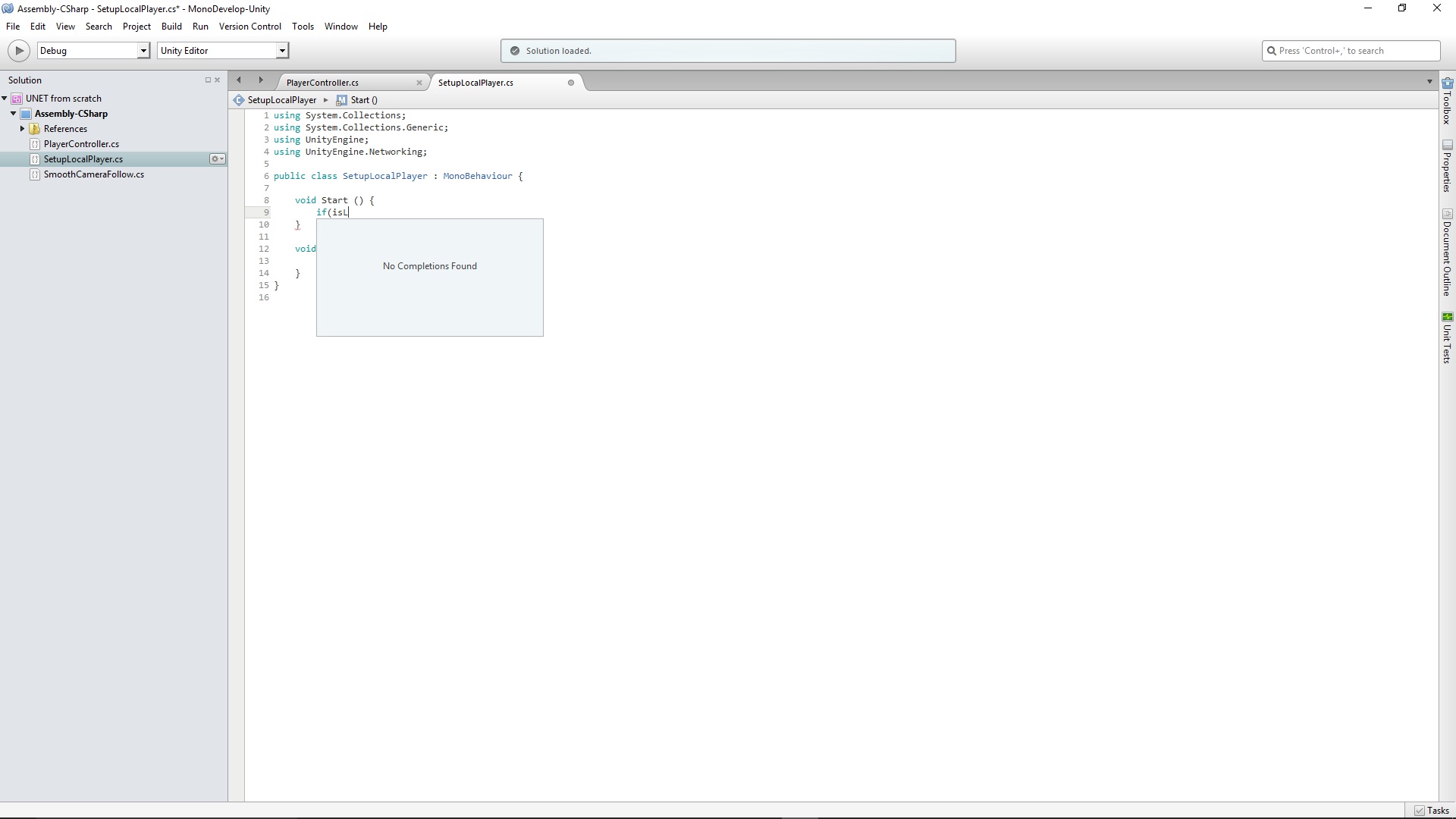 I'm having trouble with isLocalPlayer for UNET - Questions & Answers - Unity Discussions