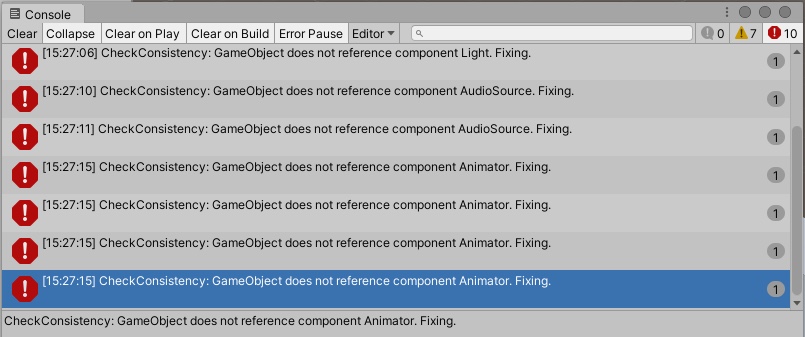 importing "Standard Assets" from store then error messages appear ...