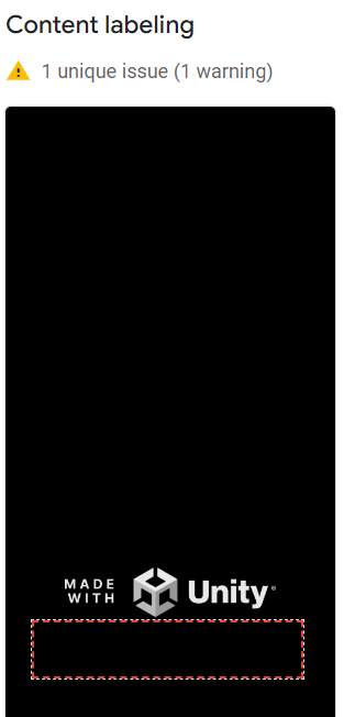 Accessibility Content Labelling Error with UNITY LOGO image on build ...
