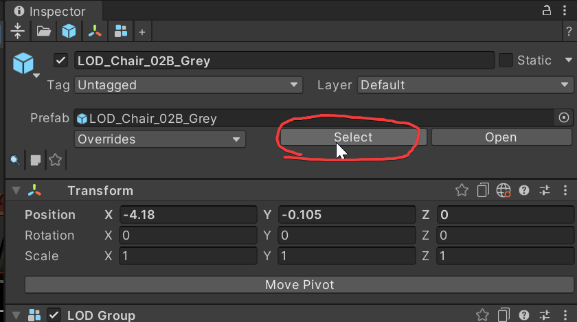 Custom hotkey for the "Select" button in prefab's inspector? - Unity Engine - Unity Discussions