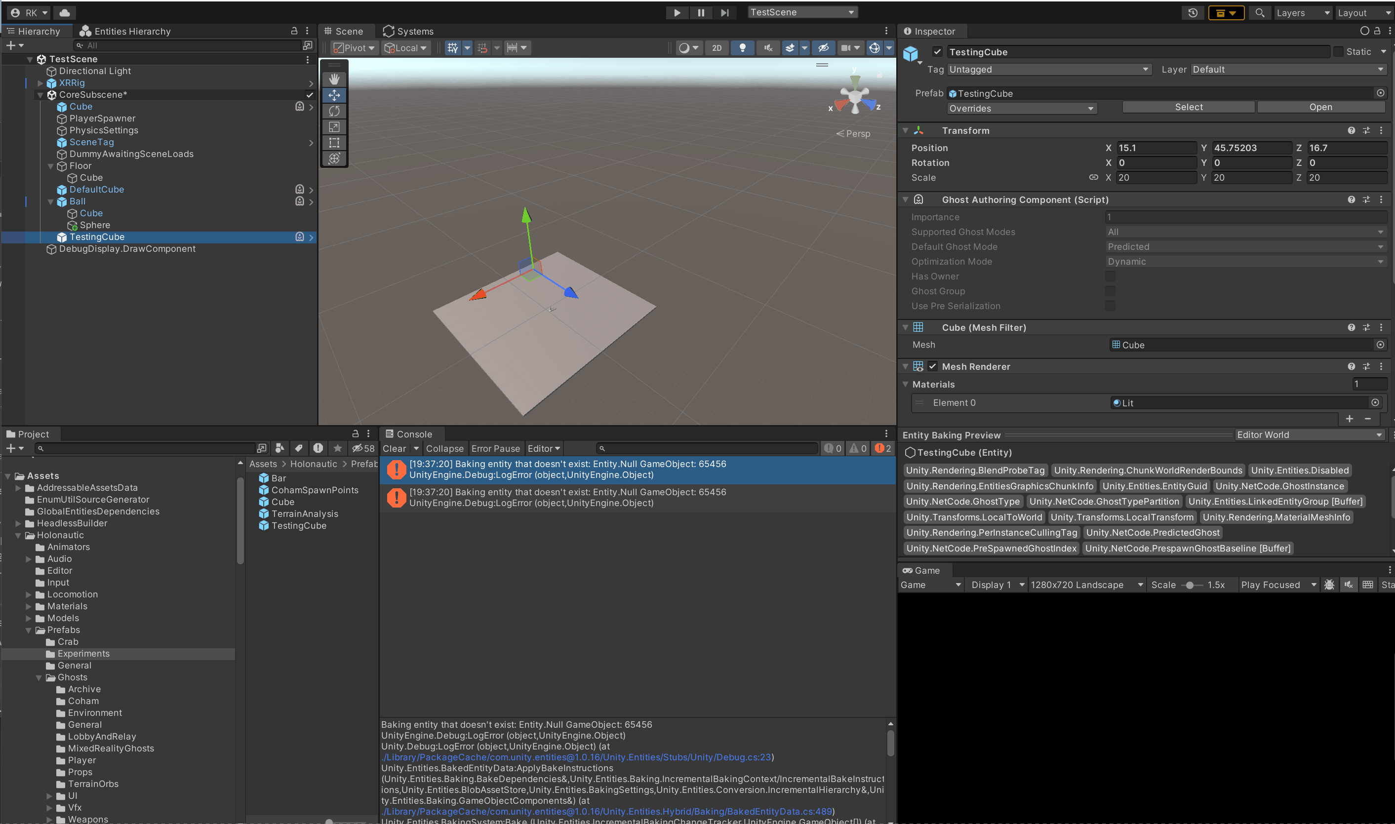 Ghost Entities Don T Render Root Mesh In Editor Subscene Unity Engine Unity Discussions