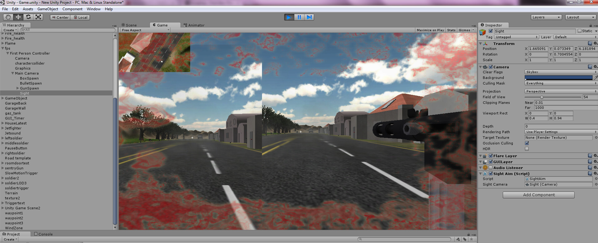 Problem with making a sight aim for my gun using another camera - Unity Engine - Unity Discussions