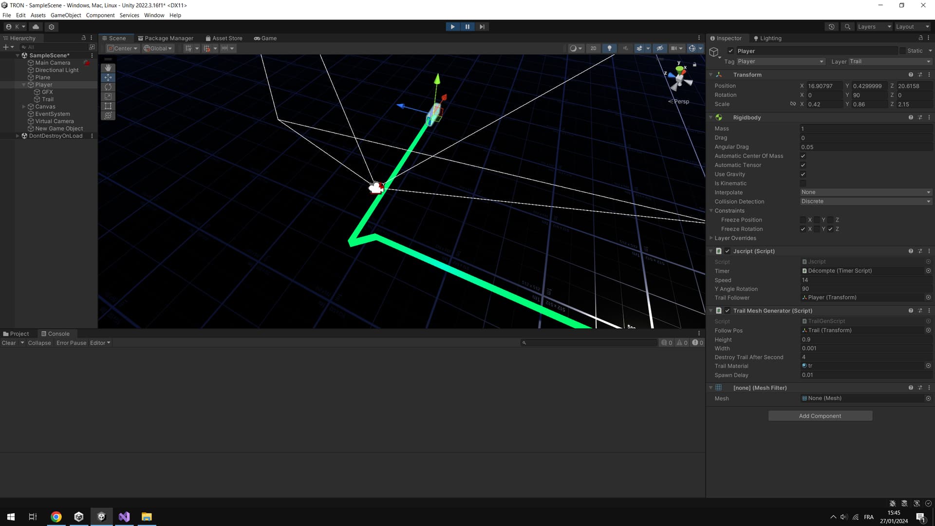 Player trail doesn't rotate properly - Questions & Answers - Unity Discussions