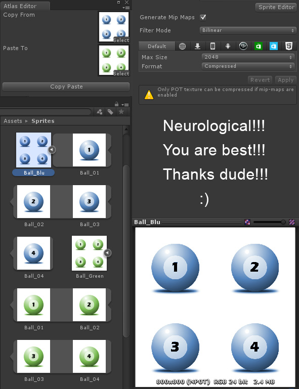 How to copy the result of Sprite Editor from one atlas to another??? - Unity Engine - Unity ...