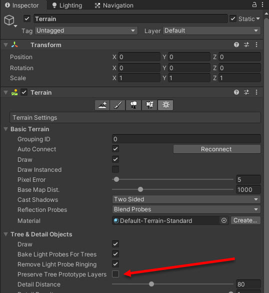 Is there a way to put trees on a separate layer than the terrain?,Is it possible to put trees on ...