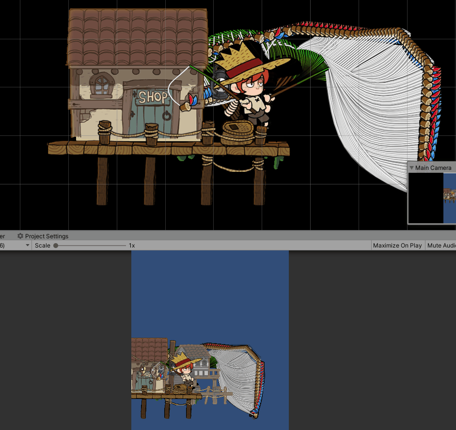 2D Renderer, SceneView camera not cleared by color result, leaves ...