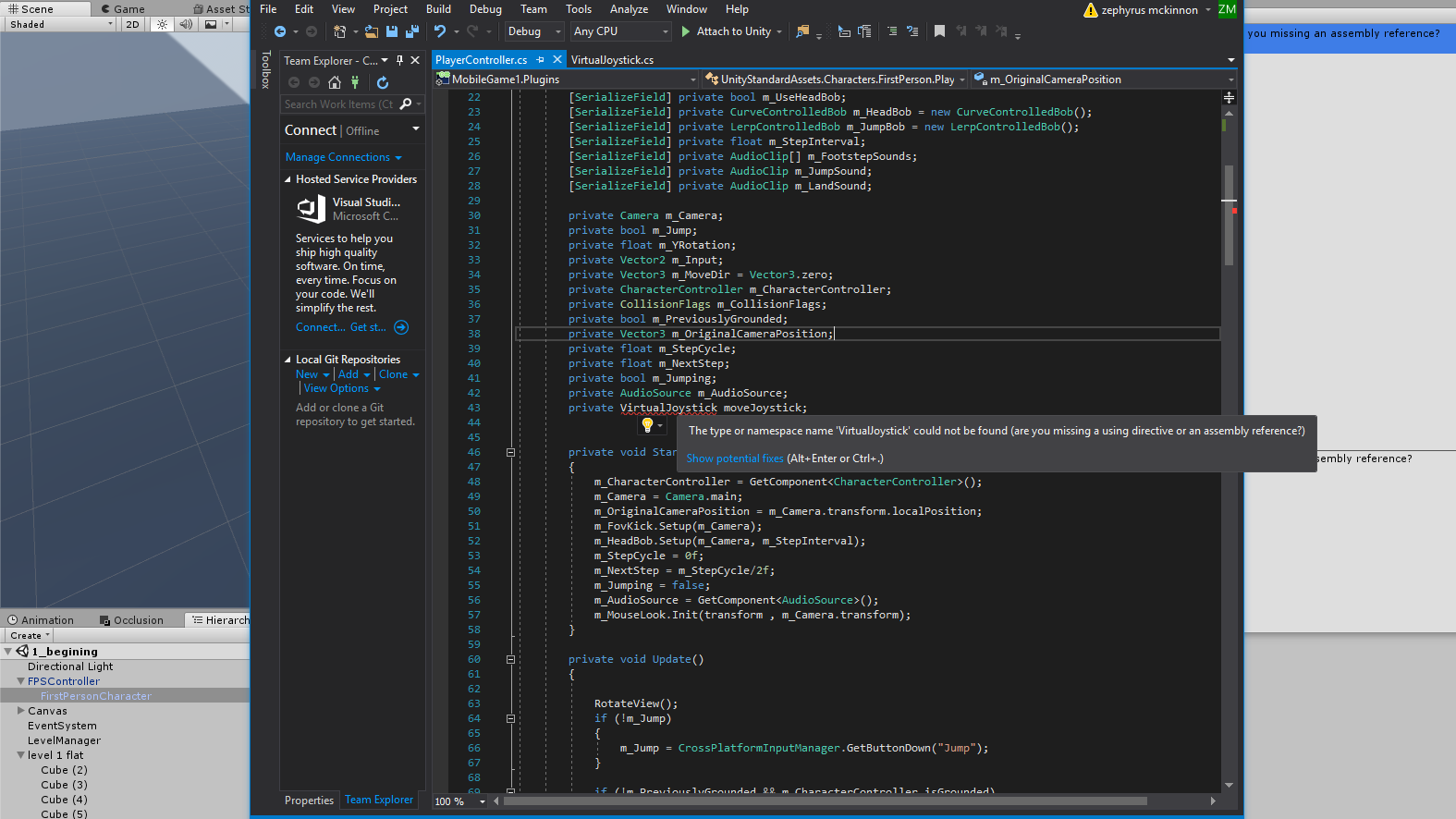 Why Is This Error Coming Up In My Code Questions And Answers Unity Discussions
