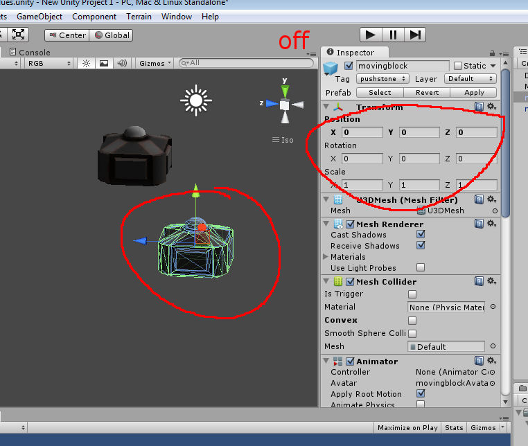 Physics problem - Object is constrained, but when playing the values ...