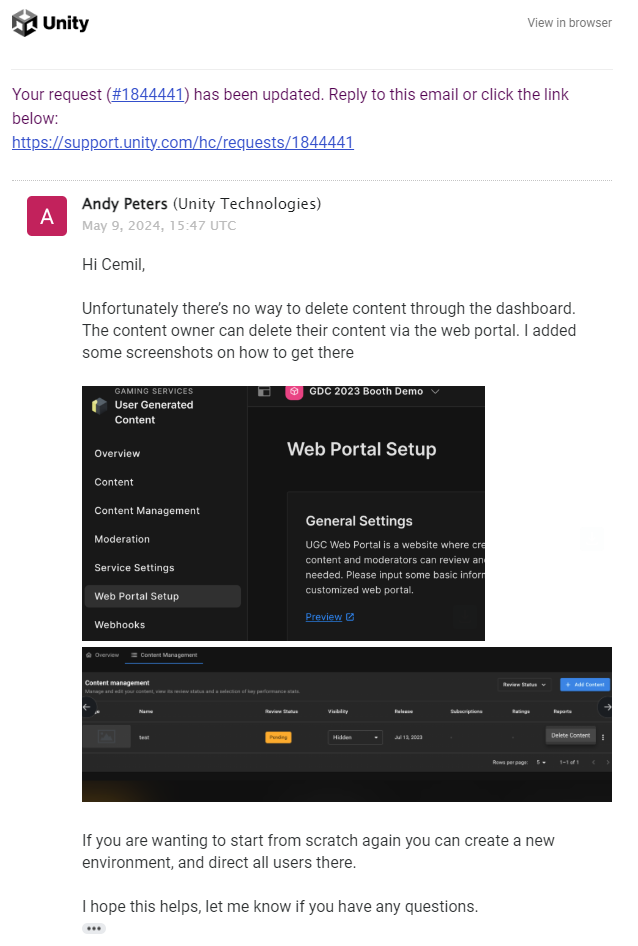 How To Delete Content In The Dashboard Unity Services Unity Discussions 6508