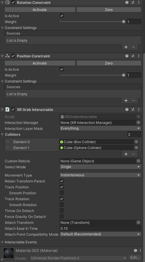 How to make a grabbable object only be able to rotate on the y axis and not have its position ...