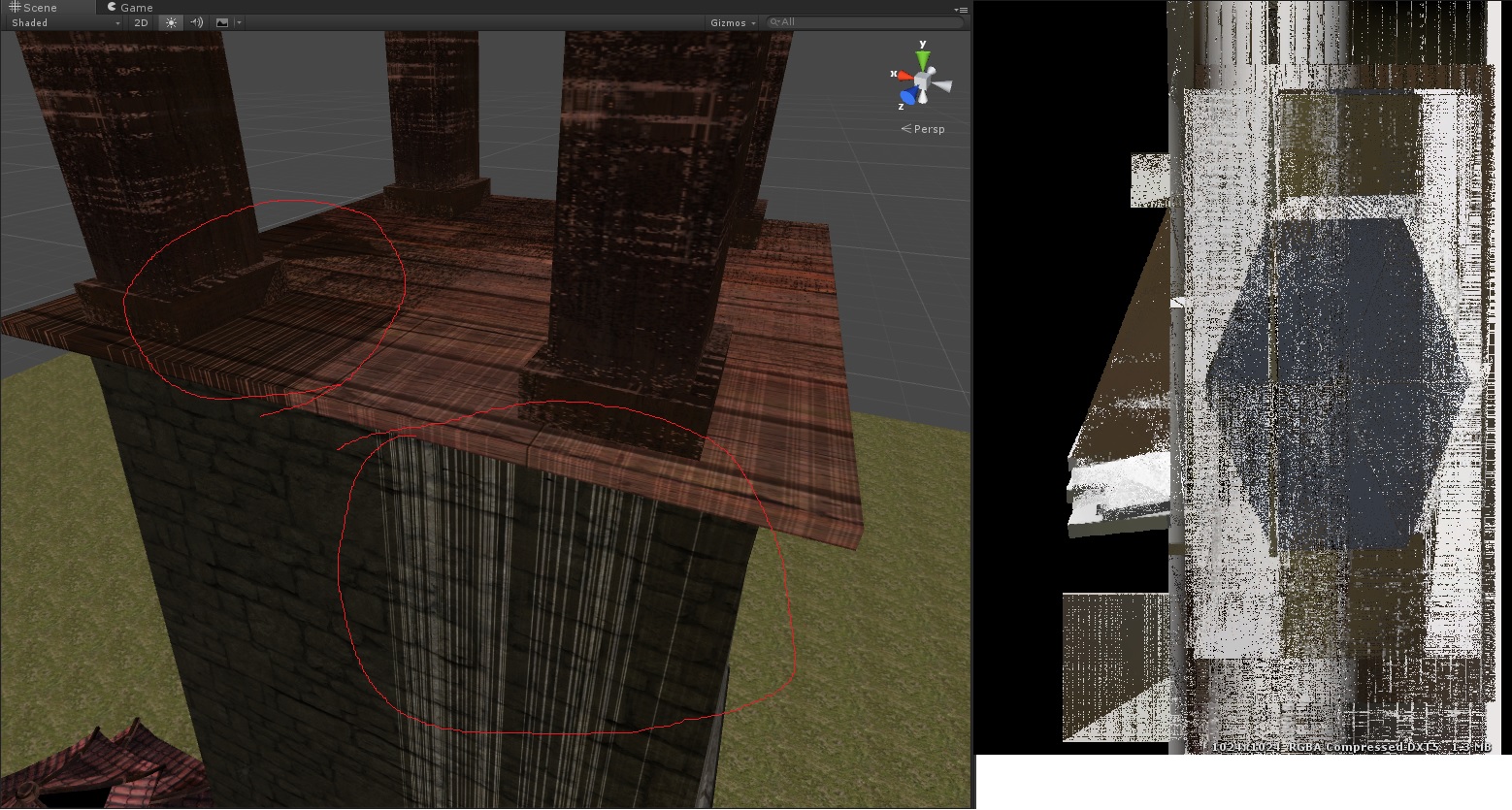 There Are Strange Stripe In Unity5 Lightmaps Questions And Answers Unity Discussions