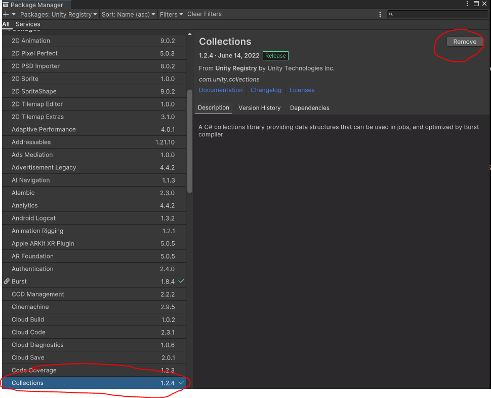 [Solved] NativeList is not found - Unity Engine - Unity Discussions