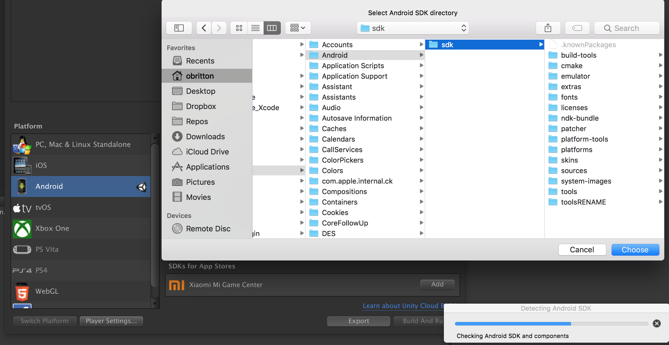 Unity 2018.2 unable to detect Android sdk in selected folder - Unity Engine - Unity Discussions