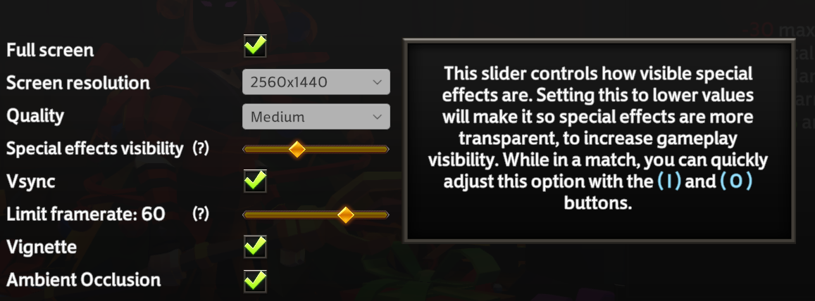 How do you implement an opacity/effects visibility slider for spell effects or particles ...