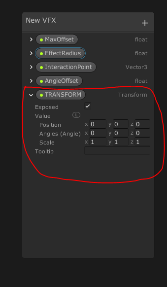 Cannot Access Exposed Visual Effect Tansform Property In Code Unity