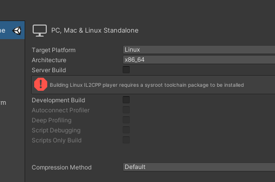 Cannot build for Linux IL2CPP using Unity 2020.2.0b1 on Win 10? - Unity ...