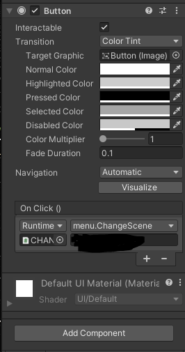 How do I make a button to change the scene in a Unity 3D project ...