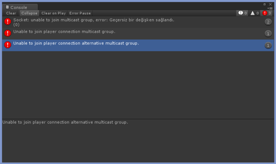 Unable To Join Player Connection Alternative Multicast Group Questions And Answers Unity