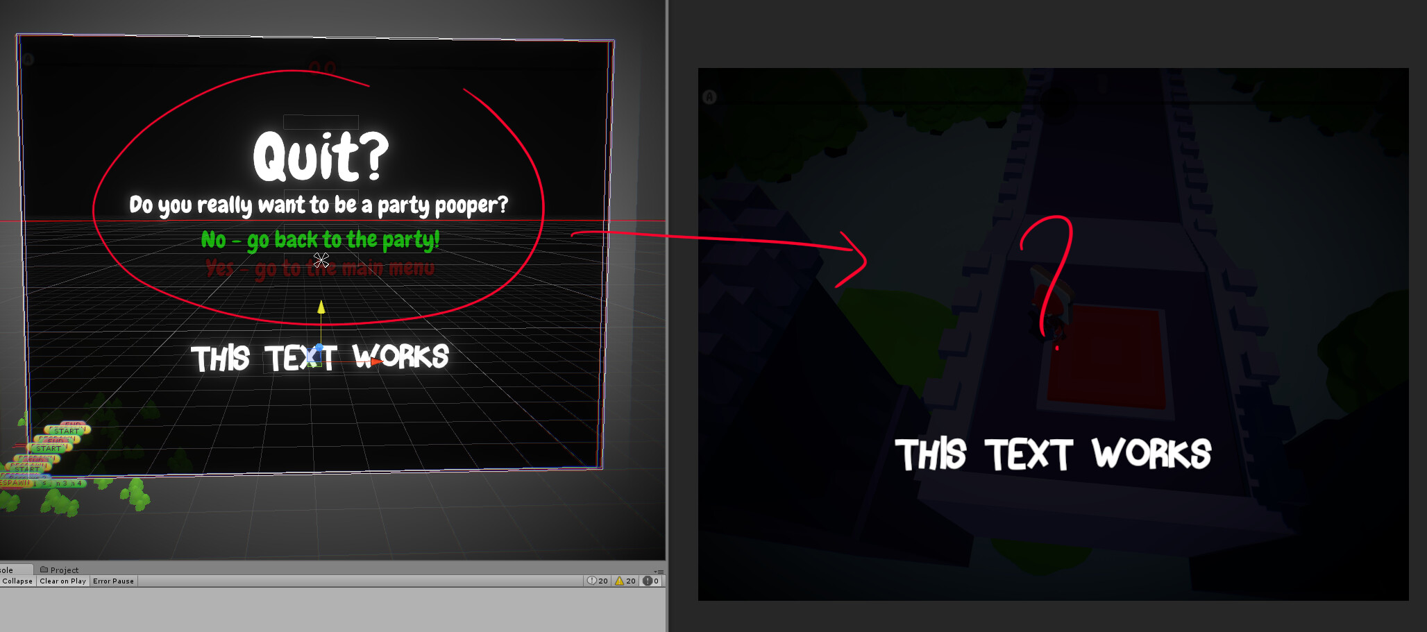 UI missing in Windows game, is visible in scene view (is visible in both game and scene view on ...