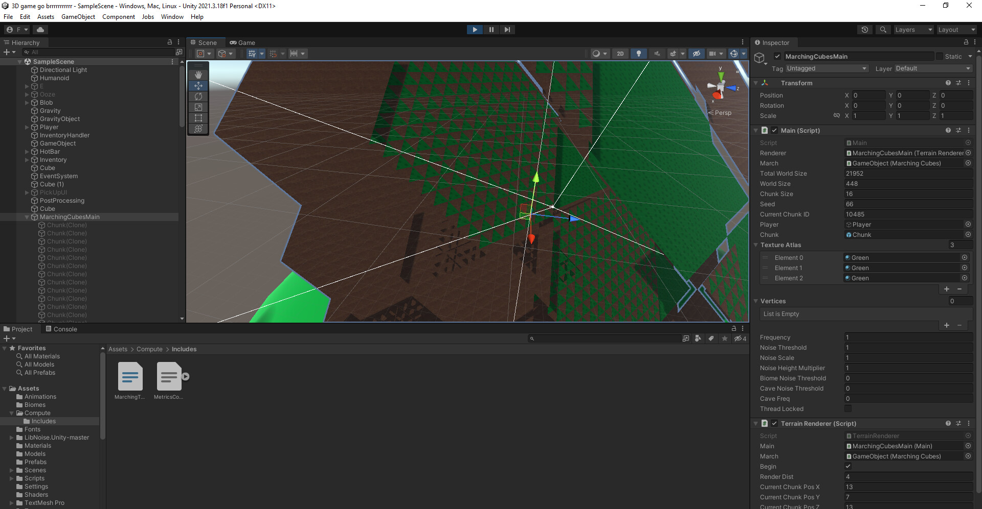 Unity Marching Cubes Creates Odd Triangles Instead Of Mesh Unity 2011
