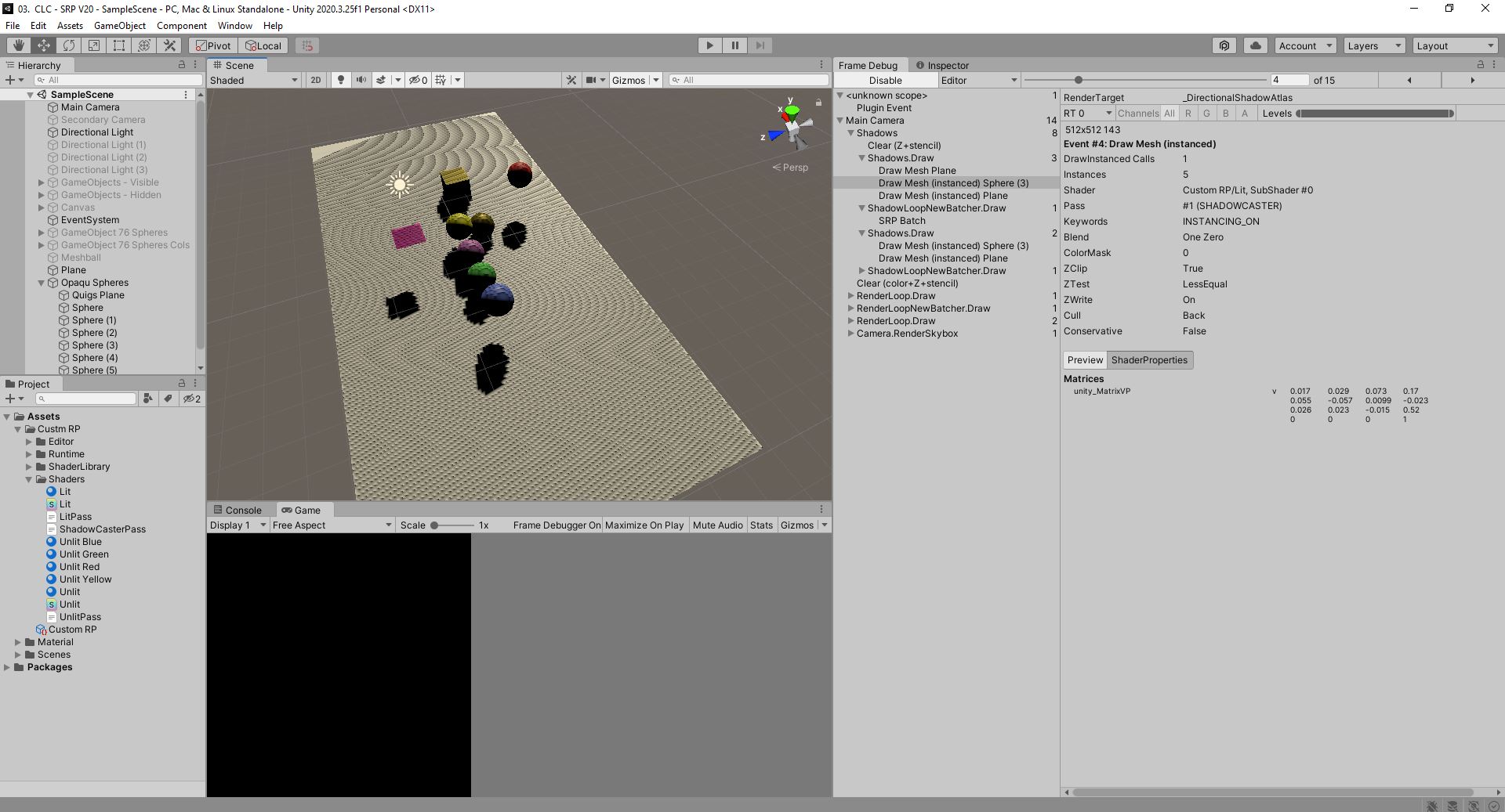 Depth texture in Frame bufer completly black. - Unity Engine - Unity Discussions