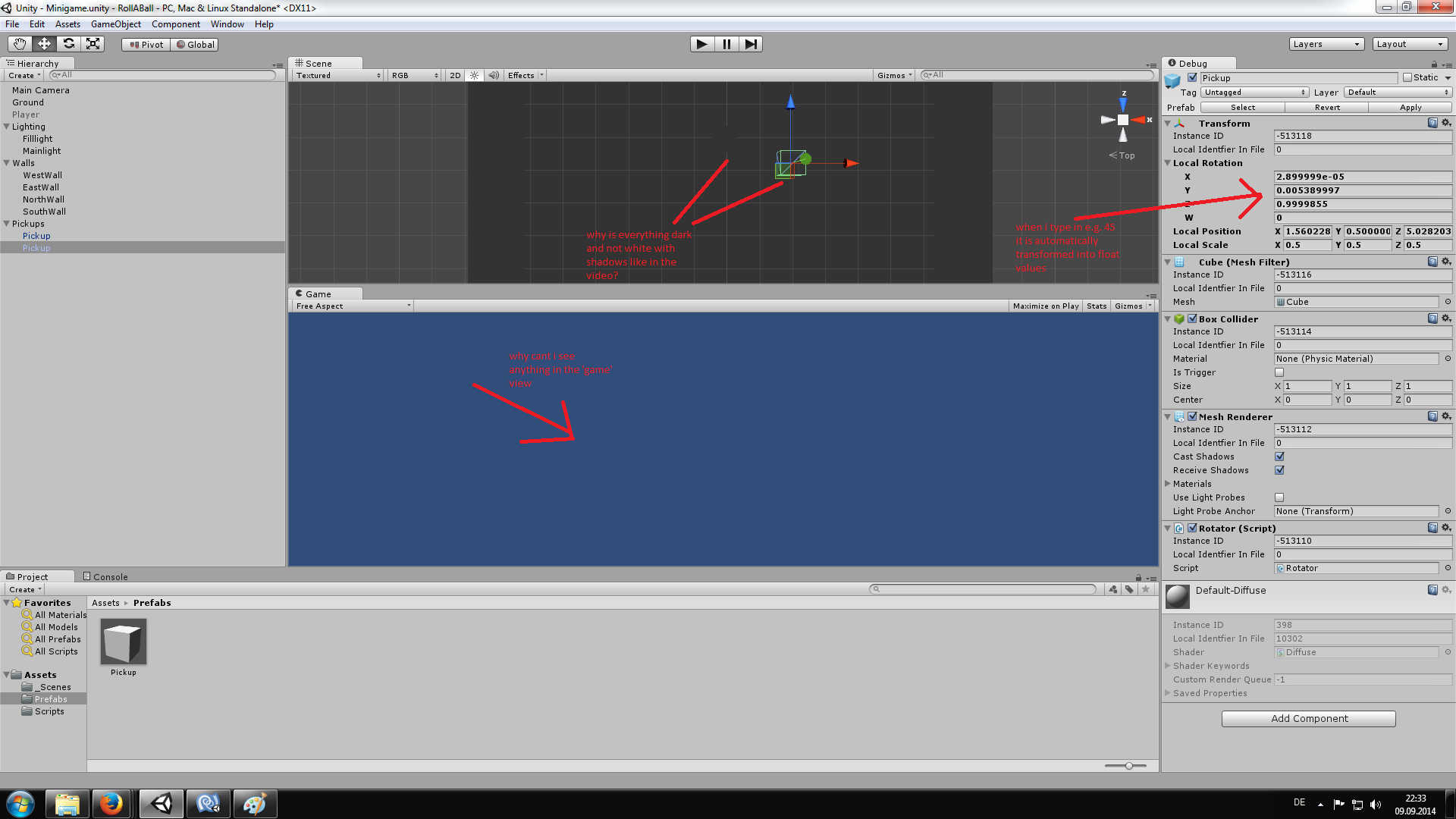 Tutorial Roll-A-Ball Problems - Unity Engine - Unity Discussions