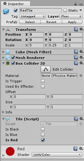 Platform color to kill player if player does not match - Questions & Answers - Unity Discussions