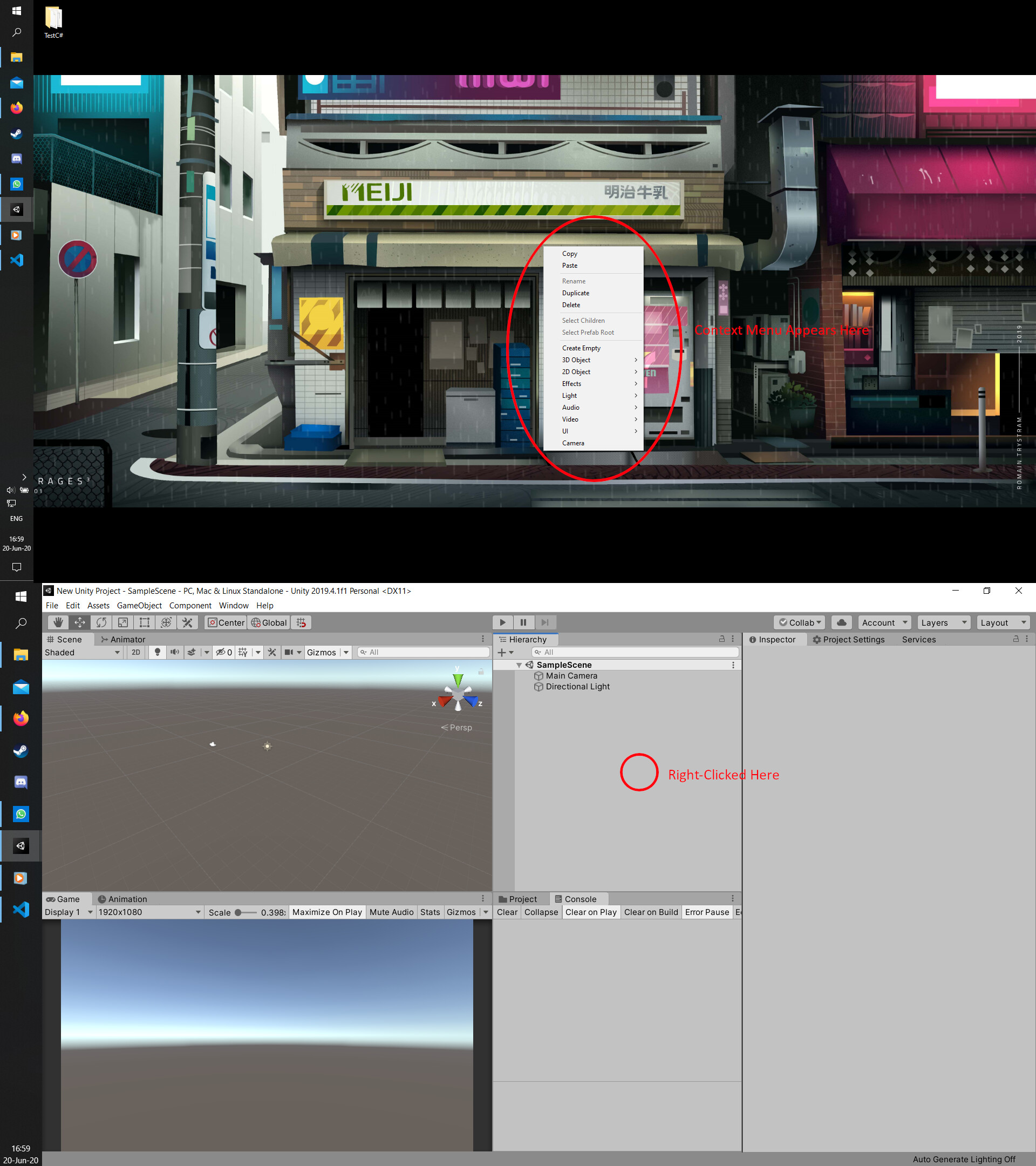 Right-click context menu appears on main monitor instead of monitor Unity window is in - Unity ...