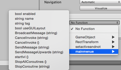 Why won't my function show up in the onClick area of a button ...