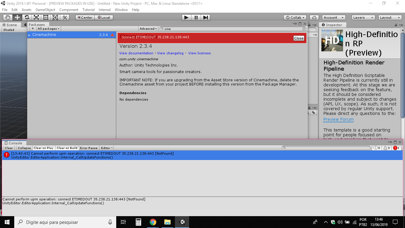 Error when I try to install Cinemachine - Unity Engine - Unity Discussions