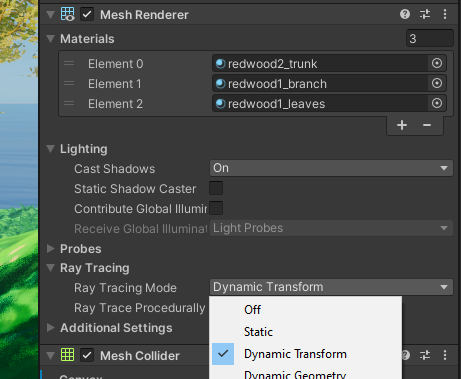 Graphics.RenderMesh/Instanced doesn't cast shadows with raytraced shadows - Unity Engine - Unity ...