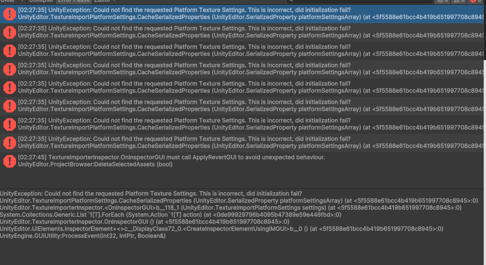 Error Importing Texture After Upgrading To Unity 202312f1 Unity Engine Unity Discussions