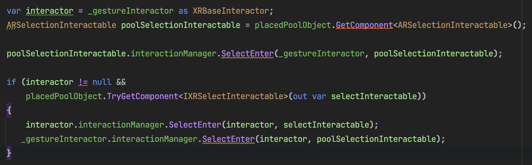 How to spawn just one object and have it selected always using XR Interaction Toolkit 2.5.1 ...
