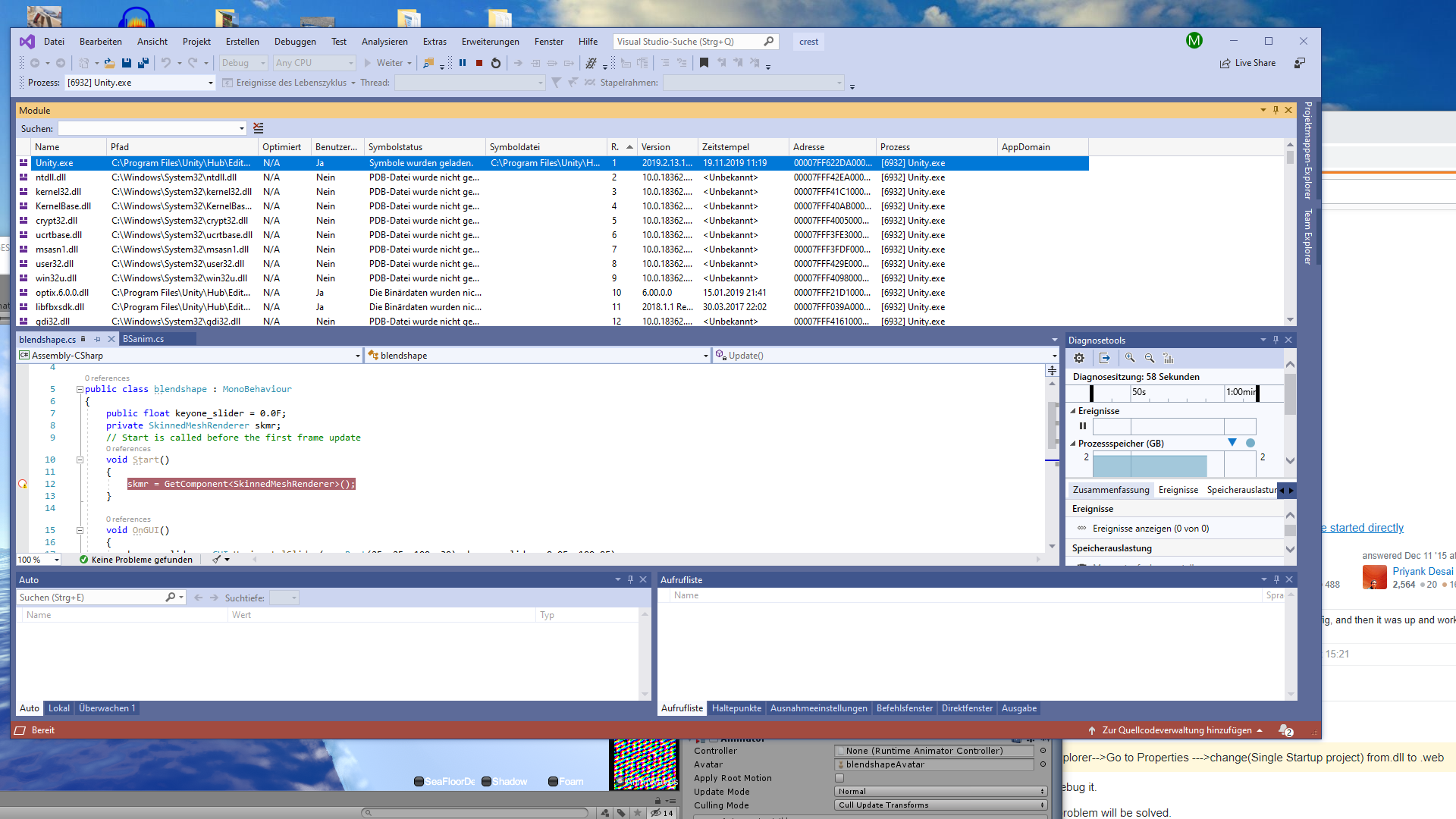 breakpoint will not be reached, no symbols loaded - Unity Engine ...