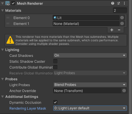 MeshRenderer with multiple materials does not render correct in build but does in editor ...