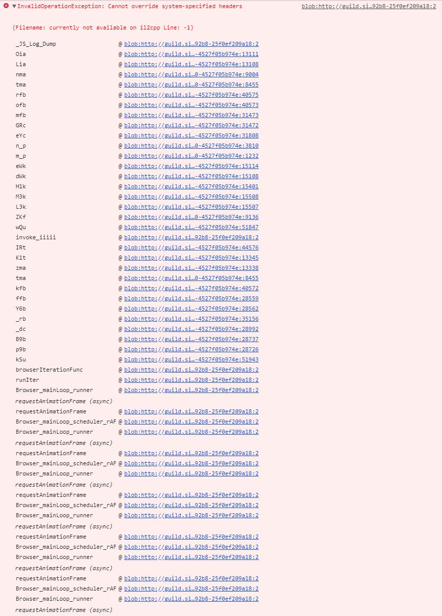(Filename: currently not available on il2cpp Line: -1)? - Unity Engine - Unity Discussions