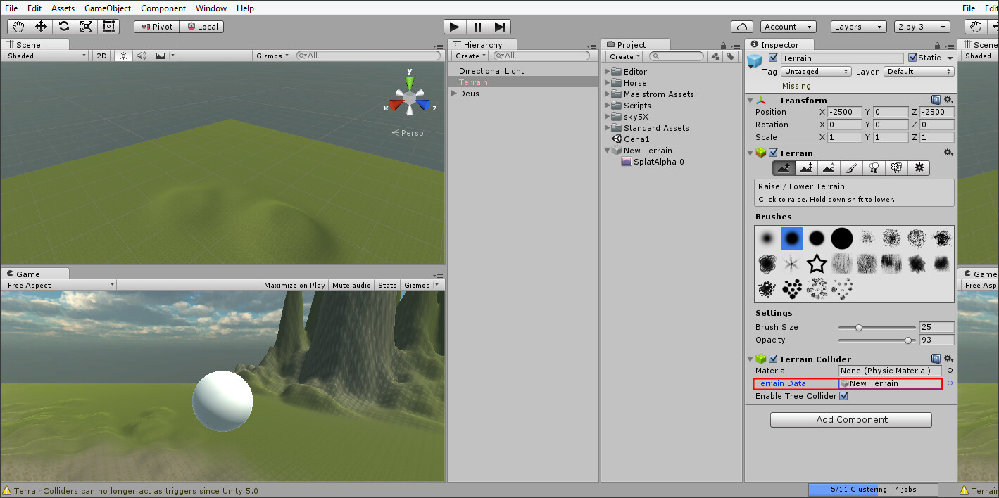 I cannot see the terrain brush anymore. - Questions & Answers - Unity ...
