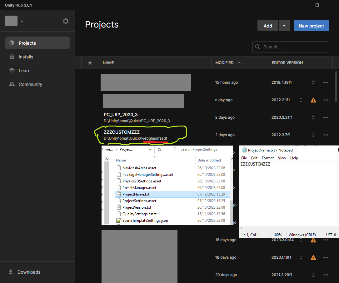 Allow Hub proj renames (eg: "src" -> "My Proj") - Unity Engine - Unity Discussions