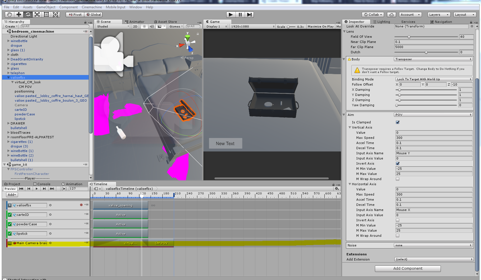 Give POV virtual camera a specific starting orientation - Unity Engine - Unity Discussions