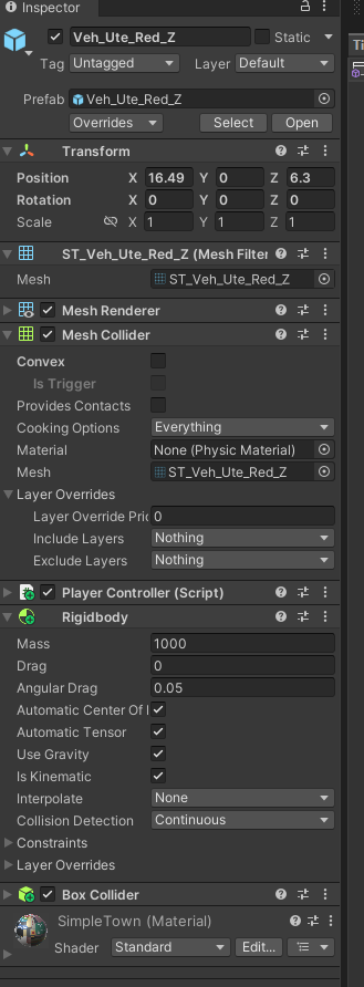 Player Passing Through Objects With Box Colliaders 3d Questions And Answers Unity Discussions
