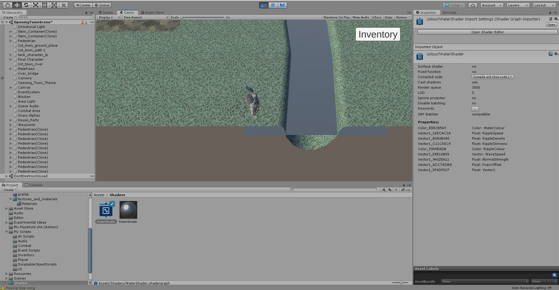 Water foam/Force field shader working in editor view, but not in test ...