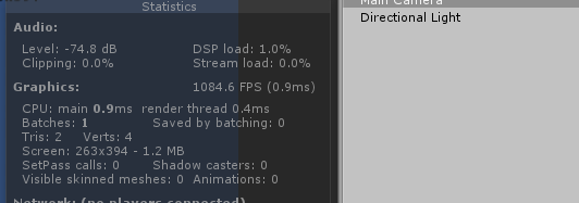 Draw calls in empty scene - Questions & Answers - Unity Discussions
